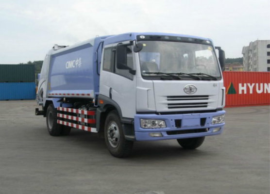 FAW Chassis Refuse Compactor Truck 8 Tons 15-16m3 Optional Driving Type