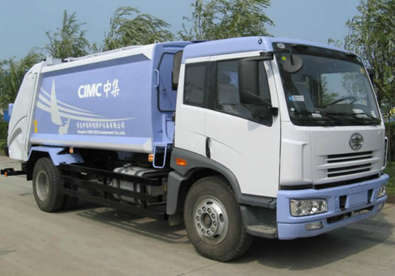 FAW Chassis Refuse Compactor Truck 8 Tons 15-16m3 Optional Driving Type
