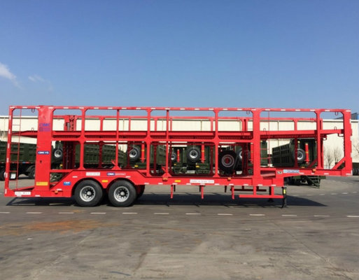 17 Meters Automobile Transport Carriers Double Axles 2 Floors Car Hauler Truck