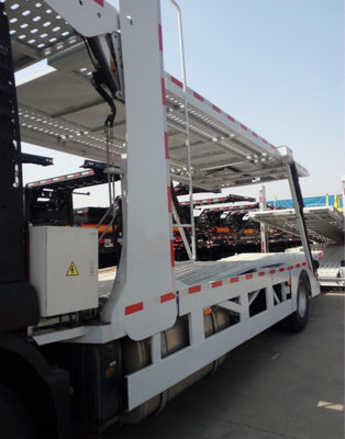 Vehicle Car Carrier Trailer Auto Transport Truck Double Deck With Ramp