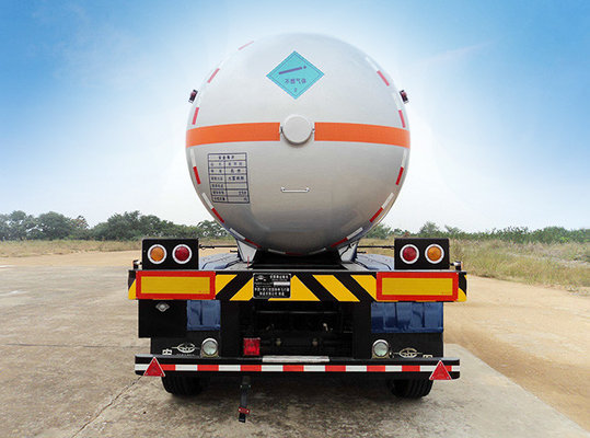 Optional Volume LPG Transport Truck LPG Aluminum Tanker Trailer For Liquefied Gas