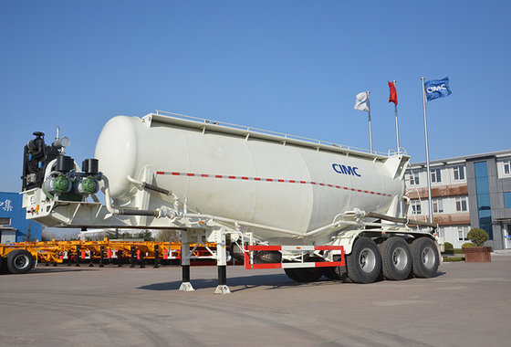 High Grade Dry Bulk Cement Trailers Bulk Cement Tanker High Transport Efficiency