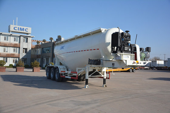 High Grade Dry Bulk Cement Trailers Bulk Cement Tanker High Transport Efficiency