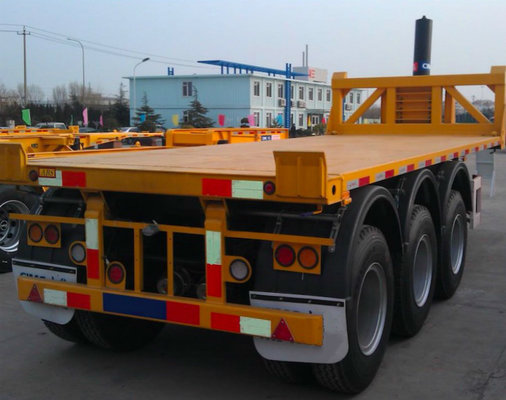20ft Flatbed Container Tipper Trailer 30 Tons Large Capacity High Tensile Steel