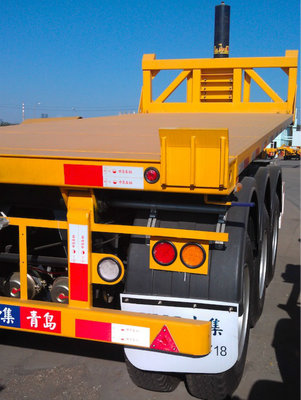 20ft Flatbed Container Tipper Trailer 30 Tons Large Capacity High Tensile Steel