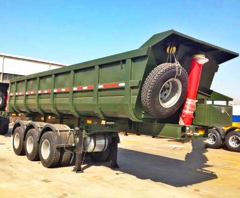 50 Tons CIMC Load Trail Dump Trailer Strengthened Material Tipper Type