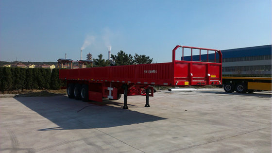 South America Aluminum Flatbed Semi Trailer Low Bed High Strength Steel