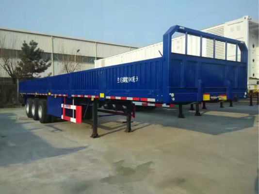 Waterproof Transporting Cargo Container Trailer Tri - Axles Dropside