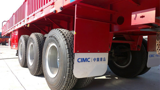 Waterproof Transporting Cargo Container Trailer Tri - Axles Dropside