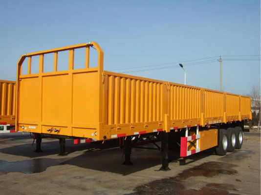 60 Tons Cargo Container Trailer FAW Container Tractor Trailer With High Side Wall