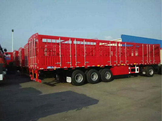 CIMC Stake Cargo Container Trailer 50 Tons Capacity High Bed Long Van Type