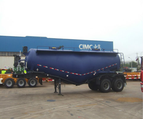 Commercial Durable Cement Tanker Trailer 35-40 Tons With Independent Engine