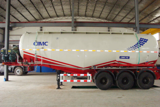 36m3 Cement Powder Tankers Triple Axles Carbon Steel Customized Color