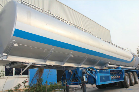 SS316 Beer Juice Liquid Tank Trailers High Loading Capacity Leaf Spring Suspension,