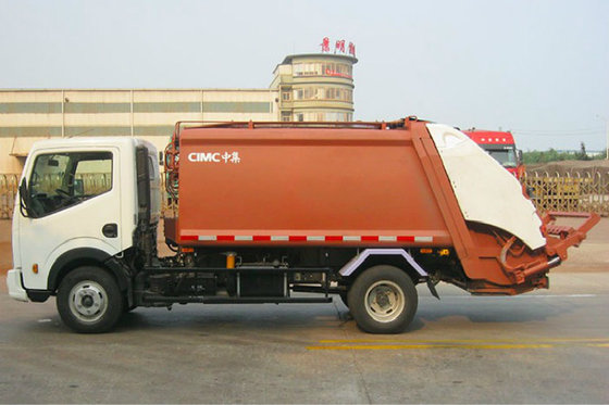 Diesel Engine Garbage Dump Truck 3 Tons Capacity For Environmental Public