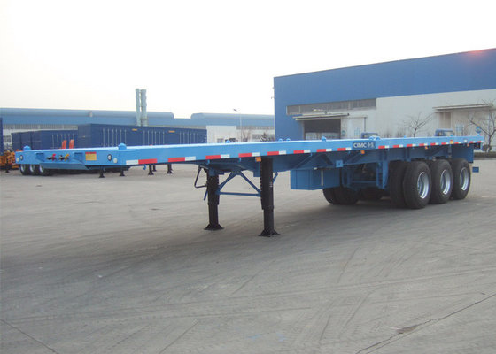 CIMC 40 foot 53 foot flatbed trailer tri axle flat bed trailer carbon steel heavy duty trailers