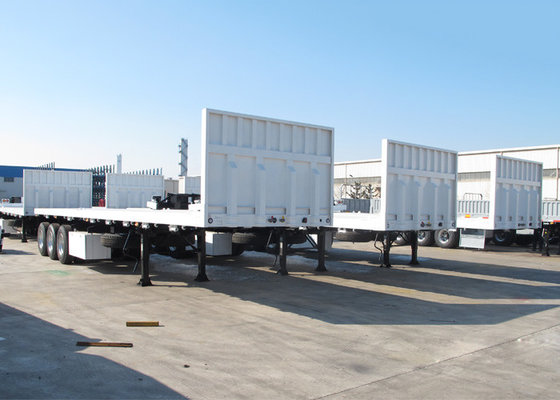 CIMC flat bed trailer BPW alxes 40 foot flat deck trailer for sale with front plate for sale