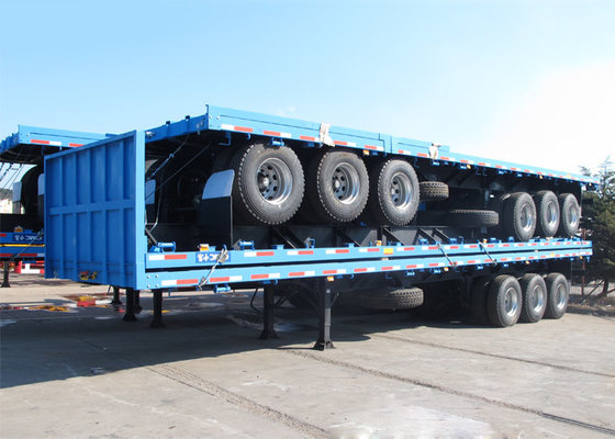 CIMC flat bed trailer BPW alxes 40 foot flat deck trailer for sale with front plate for sale