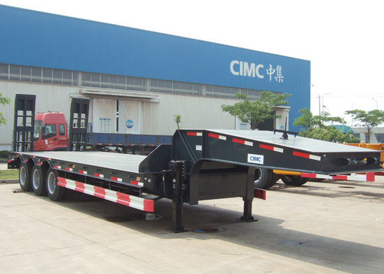 100 ton heavy equipment transportation truck trailer 50 ton lowbed trailer BPW axle for sale