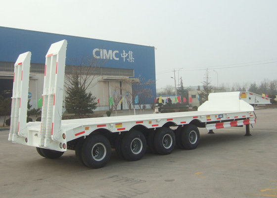 100 ton heavy equipment transportation truck trailer 50 ton lowbed trailer BPW axle for sale
