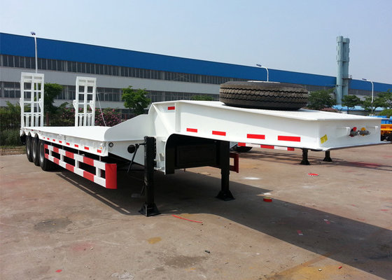 100 ton heavy equipment transportation truck trailer 50 ton lowbed trailer BPW axle for sale
