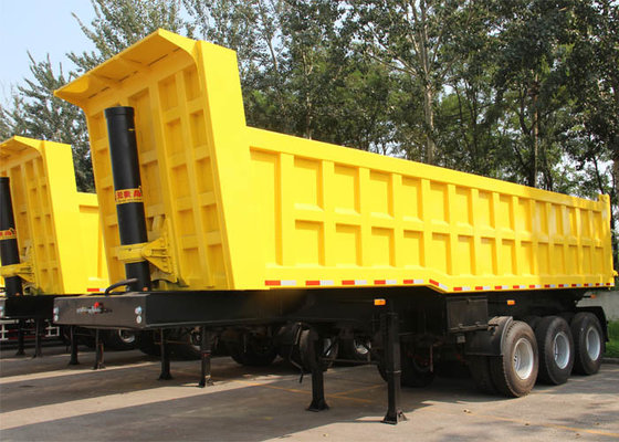CIMC new 40 50 cubic meter tipper semi trailer dump tipper truck trailer with FUWA axle for sale