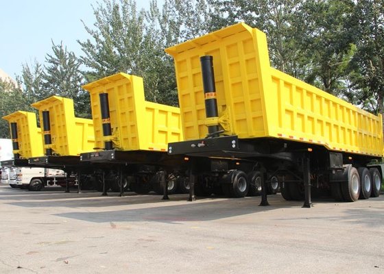 CIMC new 40 50 cubic meter tipper semi trailer dump tipper truck trailer with FUWA axle for sale