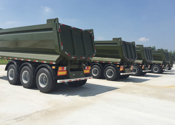 CIMC hydraulic enclose fifth wheel heavy duty dump trailer cargo dumping trailer for sale