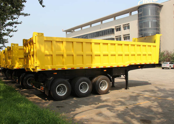 CIMC hydraulic enclose fifth wheel heavy duty dump trailer cargo dumping trailer for sale