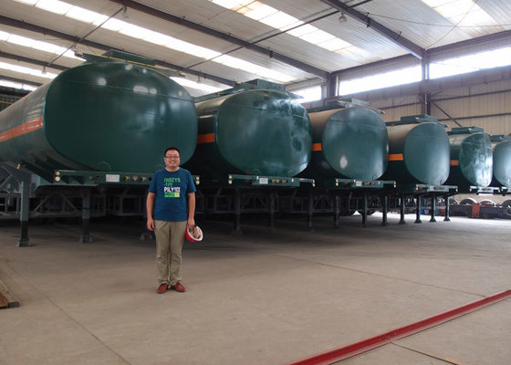 Tri-Axles 45000 Liters CIMC Fuel Oil diesel Tank Semi Trailer for sale