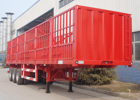 CIMC best cargo trailer manufacture flatbed drop side livestock semi trailer for sale