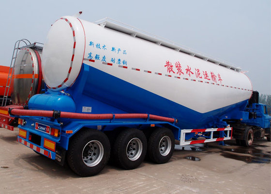 CIMC cement bulker trailer with bpw axles bulk blower cement tanker powder transportation truck trailer