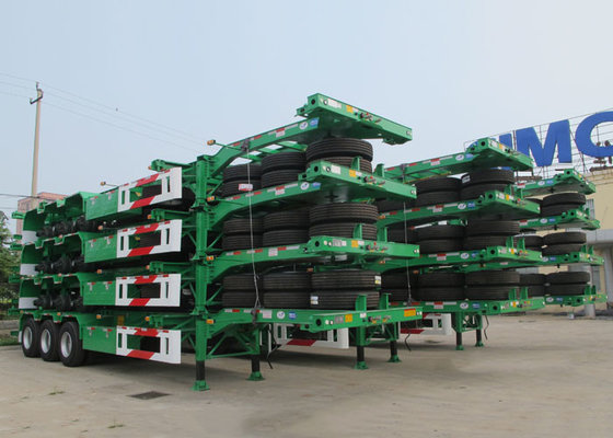 CIMC 40 ft skeletal container trailer 20 ft container transport truck trailer for sale