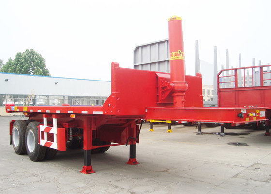 CIMC 40ft or 20 ft container tipper truck trailer dump triper truck trailer with jost support leg