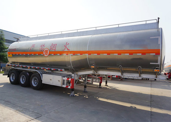 CIMC alum fuel tank trailer transport diesel crude oil tank trailer aluminium tanker trailer for sale