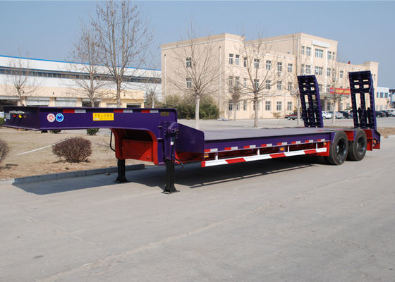 CIMC 80 T lowboy trailer transport engine low bed trailer for heavy duty semi trailers transportation