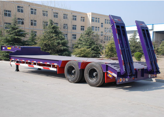 CIMC 80 T lowboy trailer transport engine low bed trailer for heavy duty semi trailers transportation