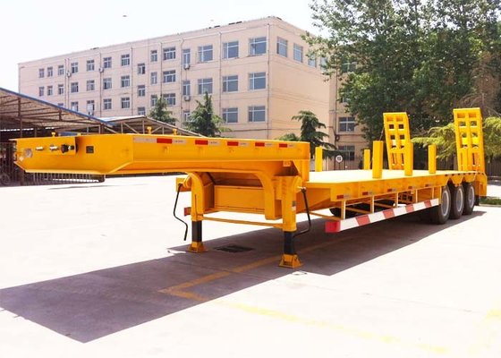 CIMC 80 T lowboy trailer transport engine low bed trailer for heavy duty semi trailers transportation