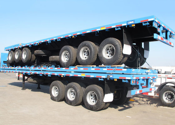 CIMC 40 ft flatbed trailer for container transporting high bed trailer 20 ft hi trailers for sale
