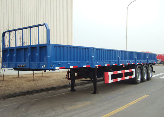 CIMC side wall semi trailer for bulk cargo 40 ft flatbed trailer with side wall drop side trailer