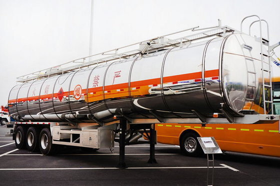 CIMC China  tri-axle Aluminum fuel tanker trailer truck for sale