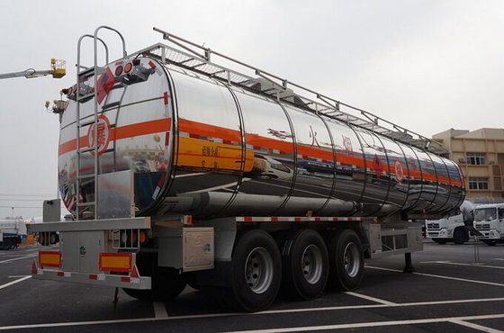 CIMC China  tri-axle Aluminum fuel tanker trailer truck for sale