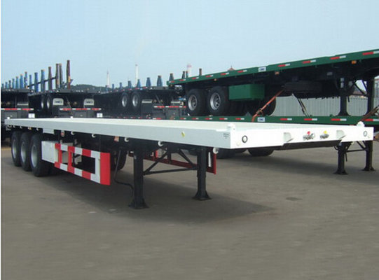 3 axle 40ft container flatbed trailer for sale  -CIMC VEHICLE