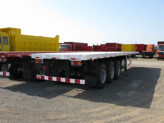 3 axle 40ft container flatbed trailer for sale  -CIMC VEHICLE