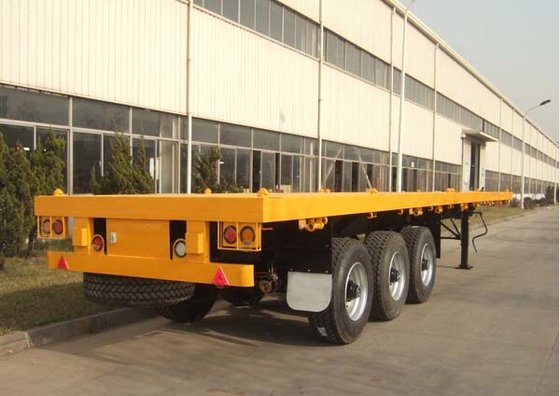 flatbed container 40ft  3 axle semi trailer | CIMC VEHICLE