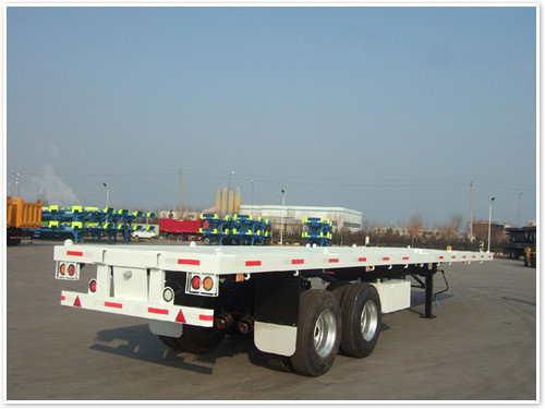 2 axle 40ft  40 tons Flatbed trailer in truck trailer | CIMC VEHICLE