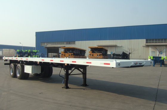 2 axle 40ft  40 tons Flatbed trailer in truck trailer | CIMC VEHICLE