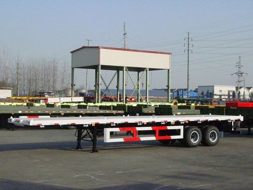 2 axle 40ft  40 tons Flatbed trailer in truck trailer | CIMC VEHICLE