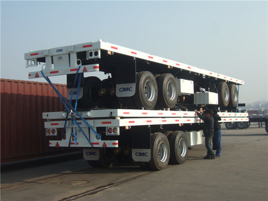 2 axle 40ft  40 tons Flatbed trailer in truck trailer | CIMC VEHICLE