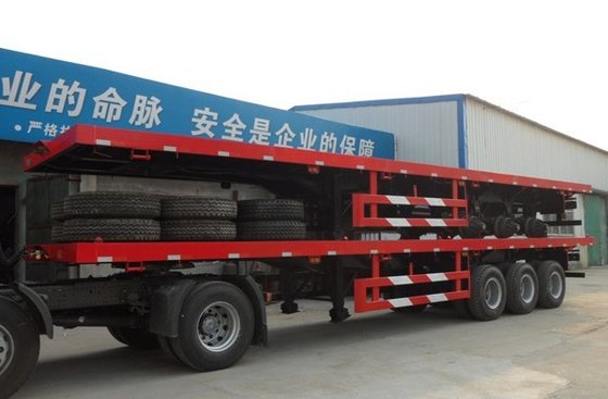 3 axle 40ft 40 tons capacity flatbed trailer - cimc vehicle